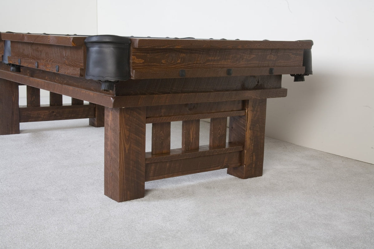 Rustic Barnwood Cheyenne Billiard Table w/Premium Billiard Accessories ...